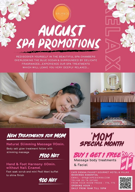 Cape Sienna Phuket Gourmet Hotel & Villas’s Spa, Official Website